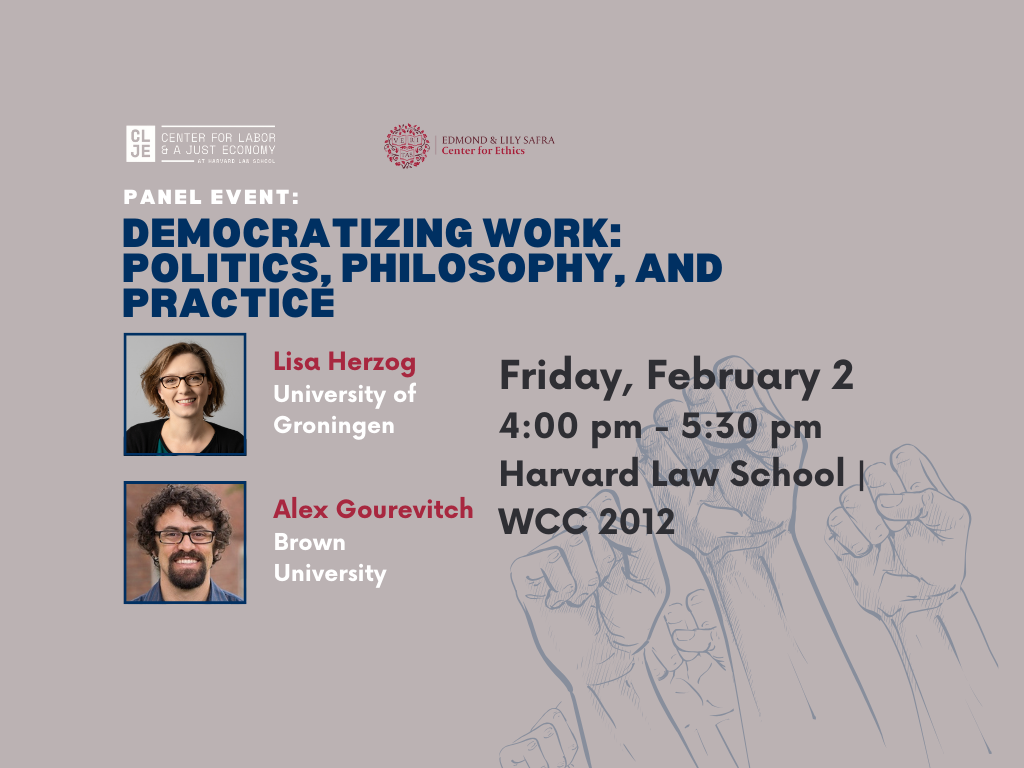 Democratizing Work: Politics, Philosophy, and Practice - Center for ...